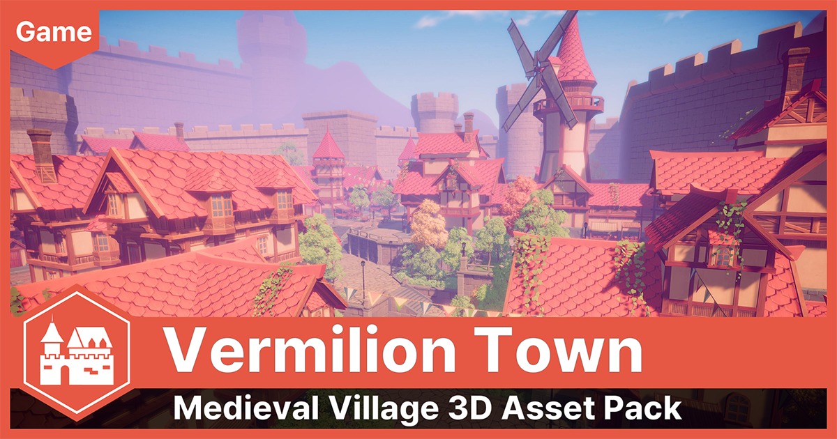The Medieval Town : Vermilion (UModelerX) | 3D Fantasy | Unity Asset Store