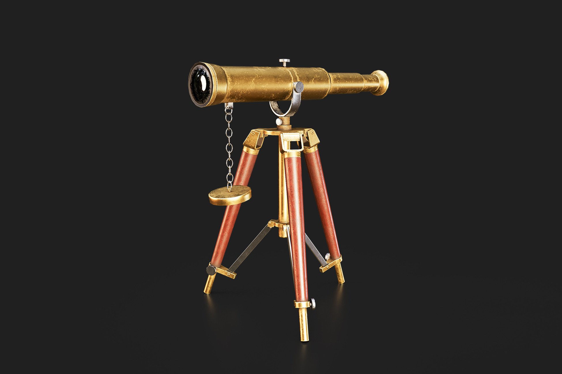 Old Telescope 3D Model Game Ready | 3D Props | Unity Asset Store