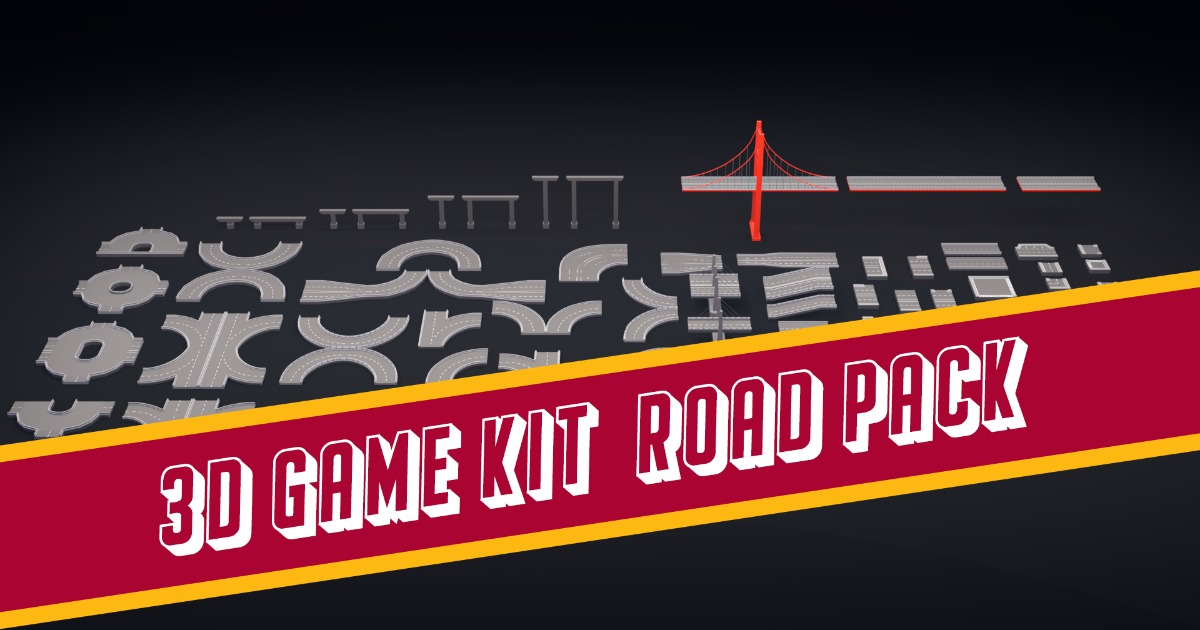 3D Game Kit-Road Pack | 3D Roadways | Unity Asset Store