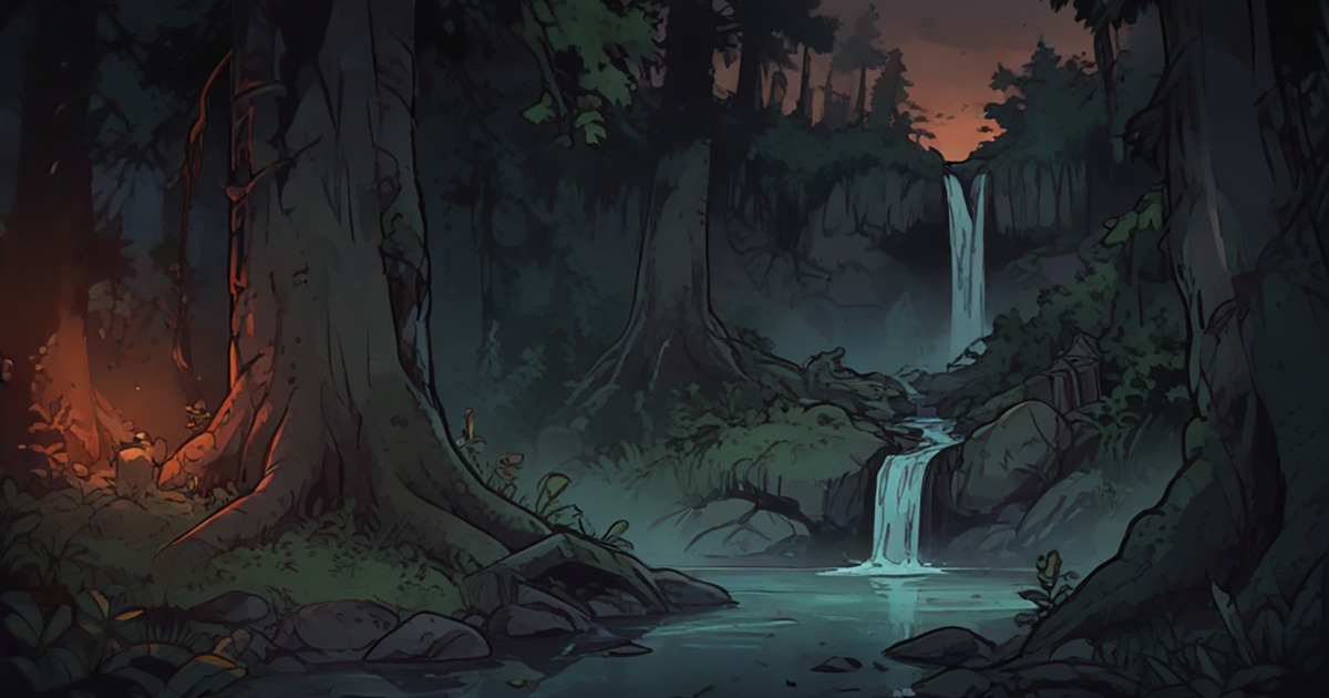 2D Comic Forest Background-D | 2D Environments | Unity Asset Store