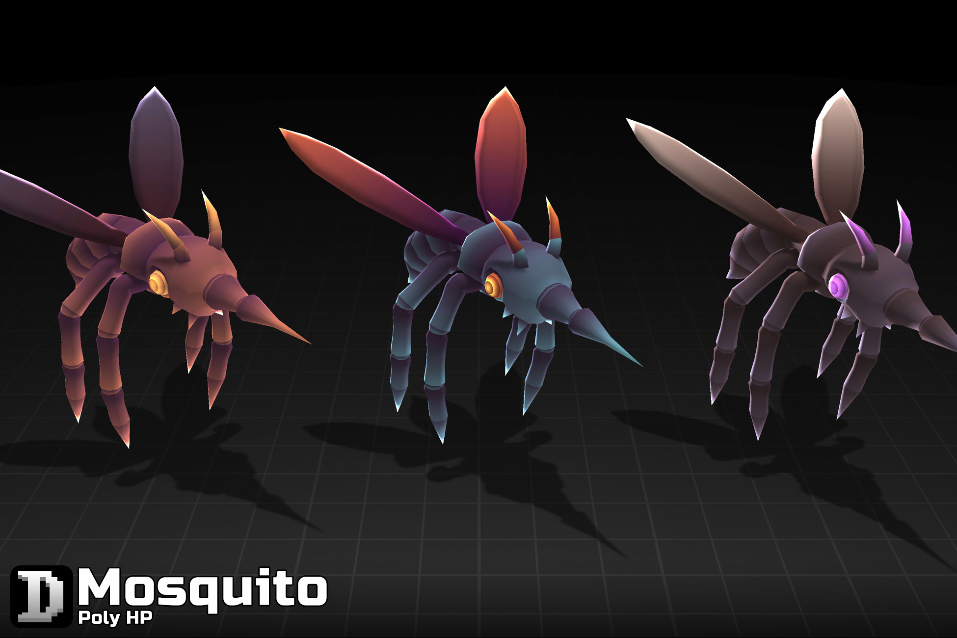 Poly HP - Mosquito | 3D Creatures | Unity Asset Store