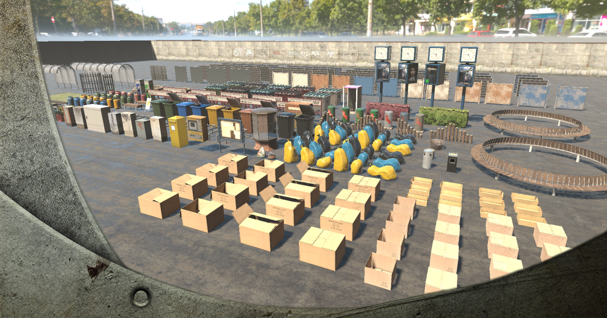 HQ City Props Collection | 3D Exterior | Unity Asset Store