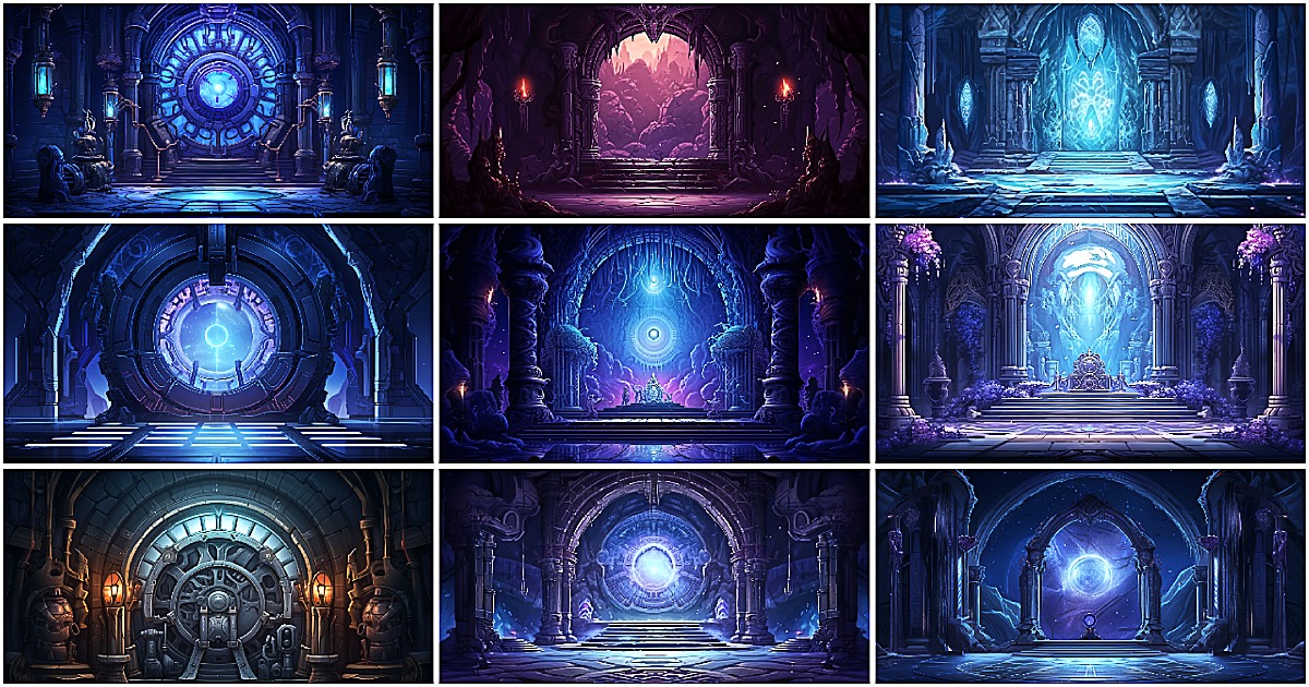 BACKGROUND - Pixel Portal 2 | 2D Environments | Unity Asset Store