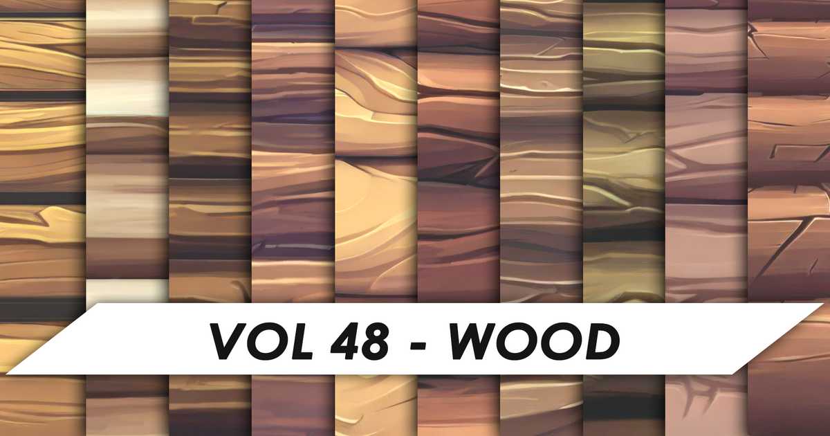 Stylized Textures - Vol 48 - Wood | 2D Textures & Materials | Unity ...