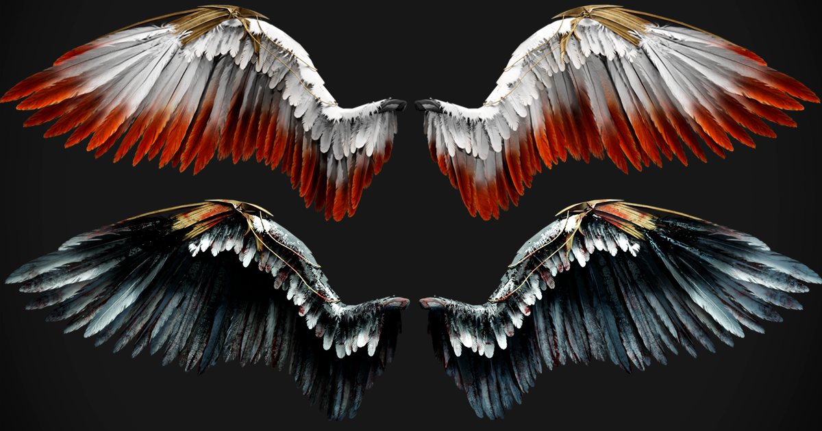 Fallen Angel Wings | Props | Unity Asset Store