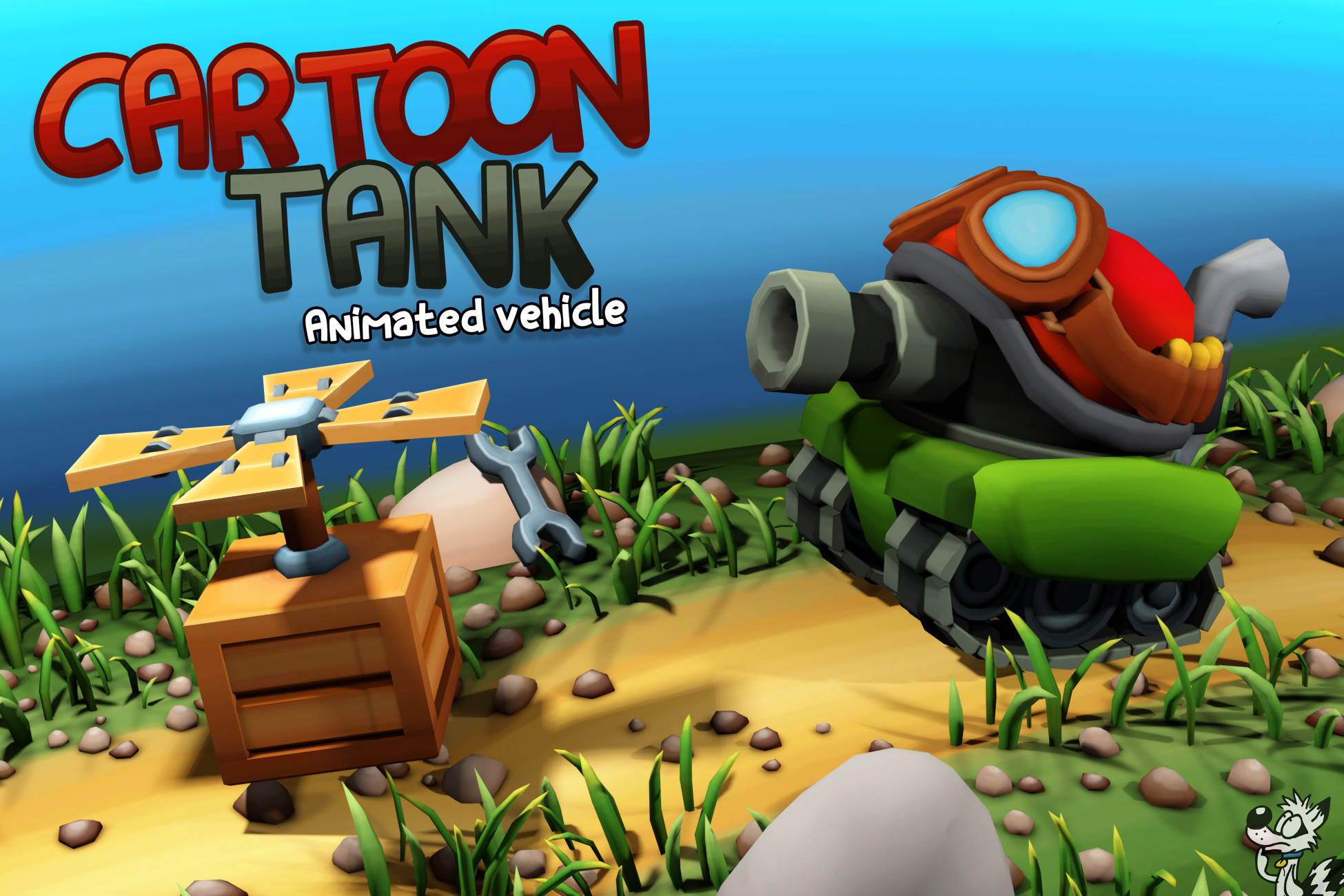 Tiny Cartoon Tank | 3D Characters | Unity Asset Store