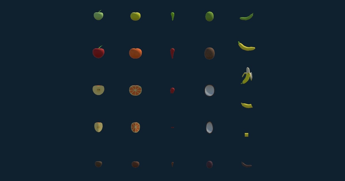 Simple Fruits Package (Stylized, Hand-painted, 3D) #1 | 3D Environments ...