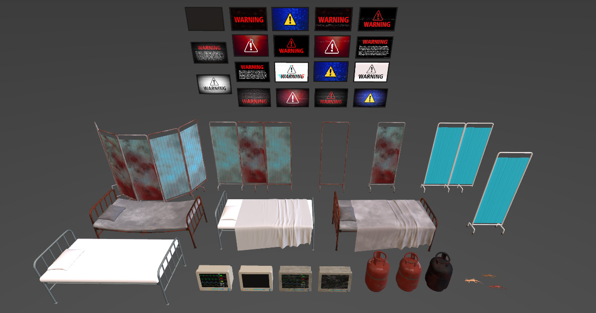 Horror Hospital Props 3D | 3D Props | Unity Asset Store