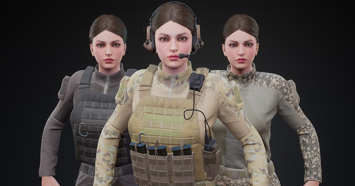 Female Soldier | Characters | Unity Asset Store