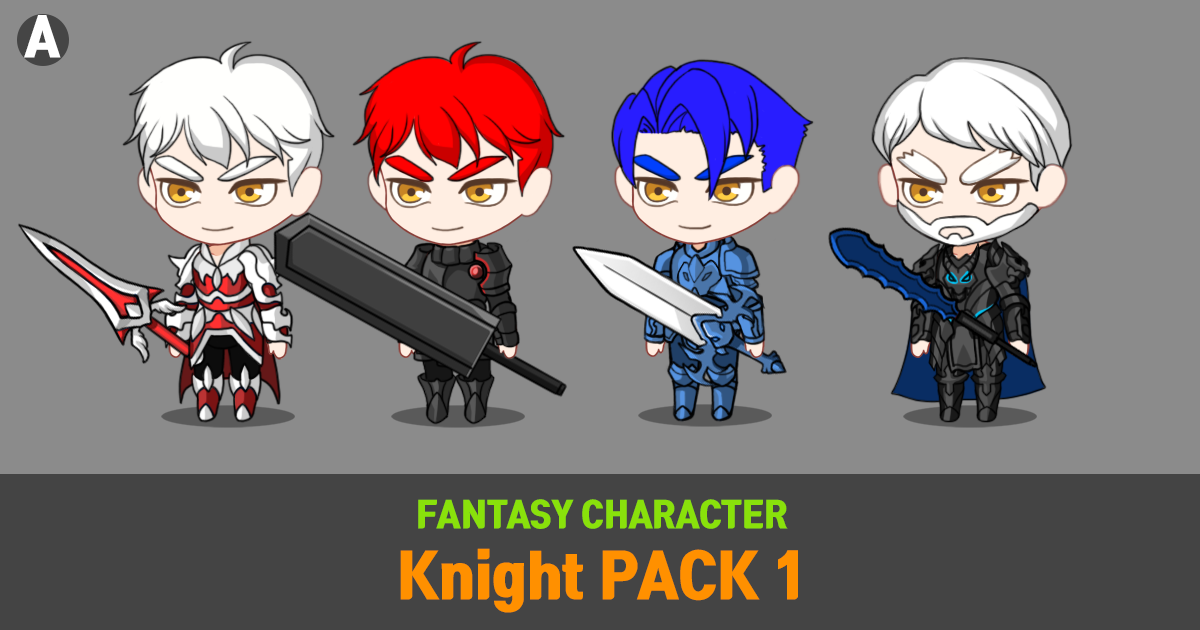 Fantasy Character Knight Pack 1 | 2D Characters | Unity Asset Store