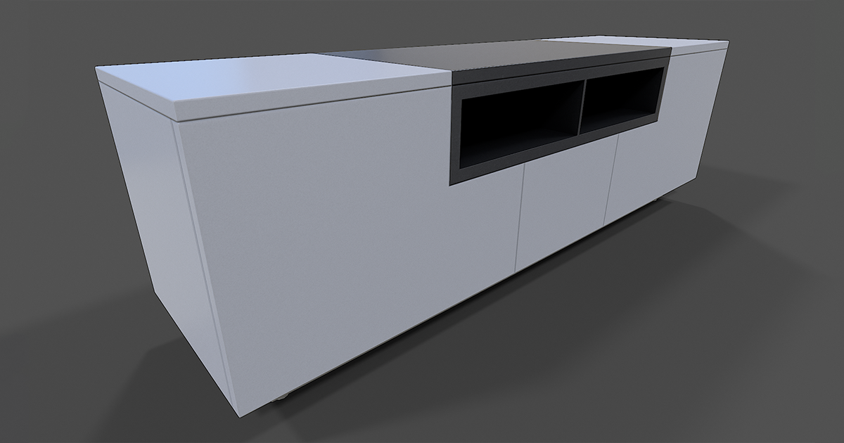 TV Stand V03 | 3D Furniture | Unity Asset Store