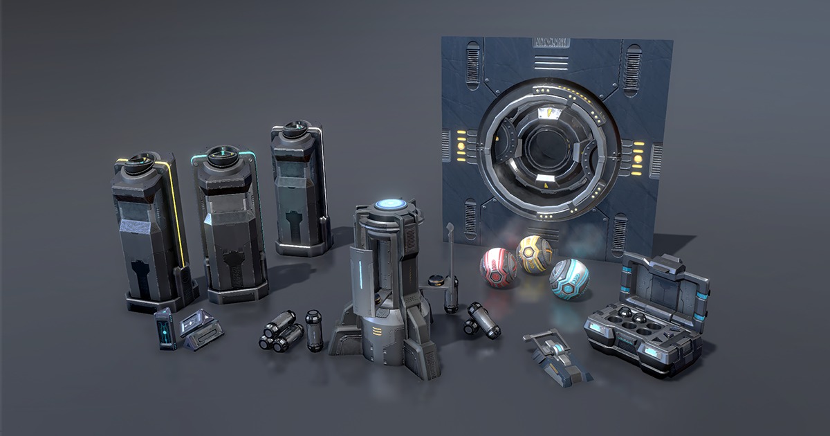 Sci-Fi Device Bundle Ver. 1 | 3D Props | Unity Asset Store