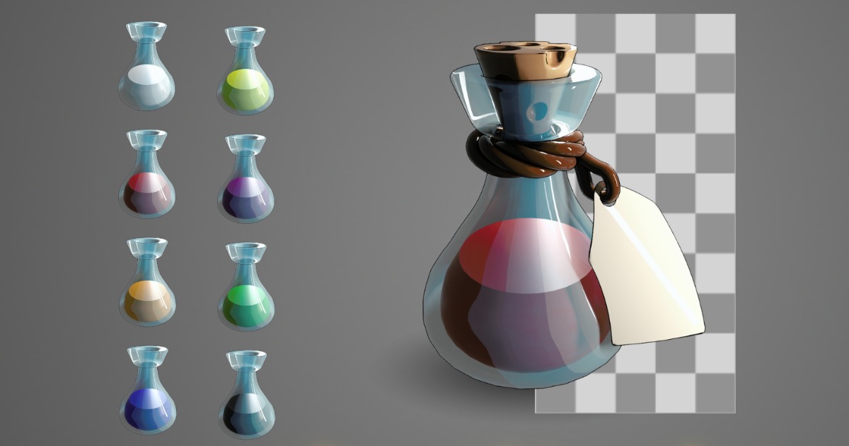 2D Magic Potion - Volume 1 | 2D Icons | Unity Asset Store