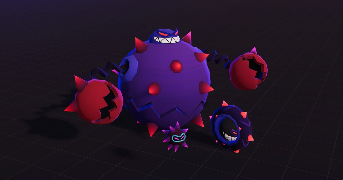 Alien Spike Wheel Evolution Pack Cute Series | 3D Creatures | Unity ...