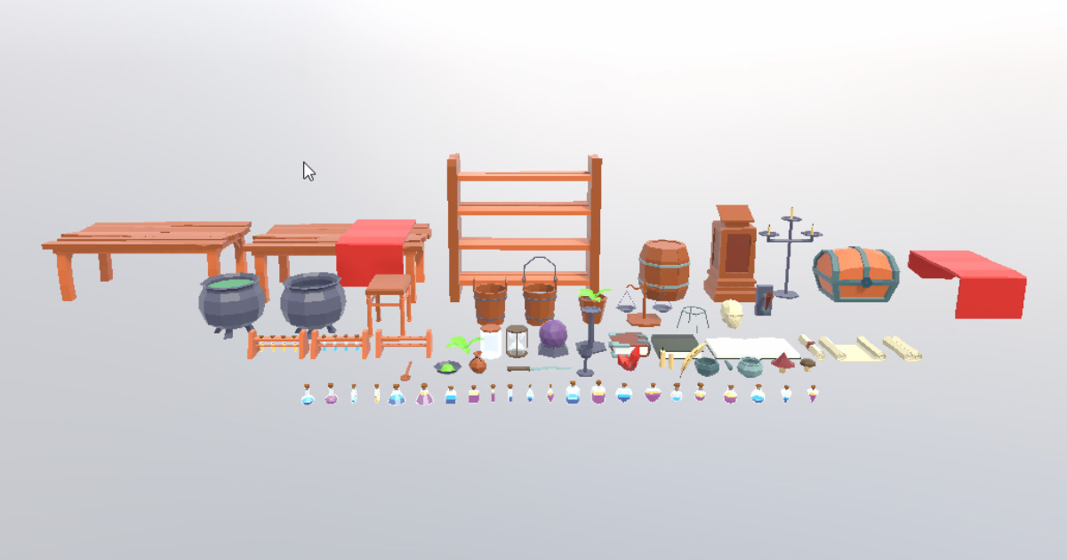 3D Alchemy pack | 3D Environments | Unity Asset Store