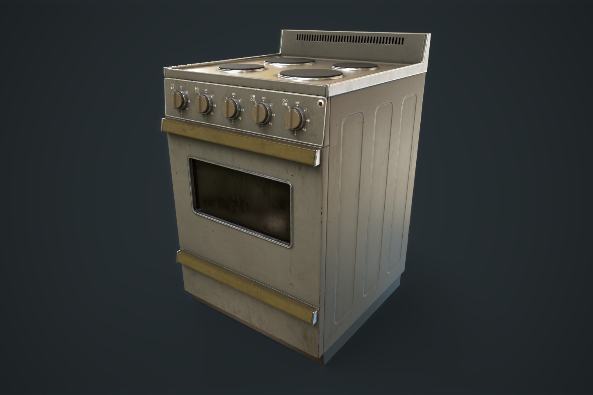 Old electric stove | 3D Electronics | Unity Asset Store