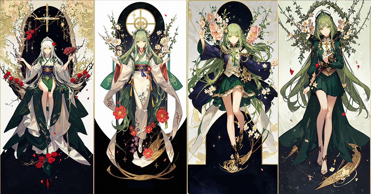 Magic Anime Girl Art | 2D Characters | Unity Asset Store