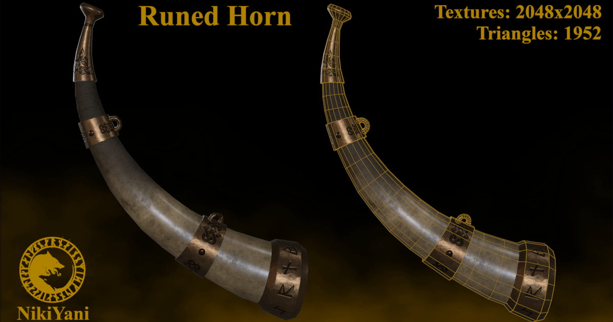 Runed horn | Characters | Unity Asset Store