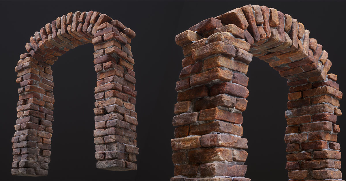 Old Brick Arch | 3D Exterior | Unity Asset Store
