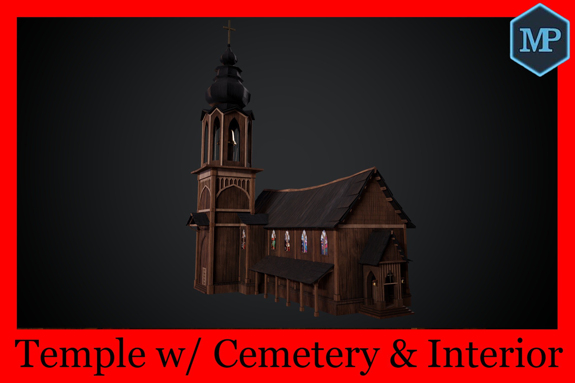 Chappel w/ Cemetery & Interior | 3D Props | Unity Asset Store