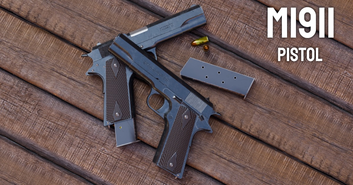 M1911 - Rigged - Game Ready | 3D 총기 | Unity Asset Store
