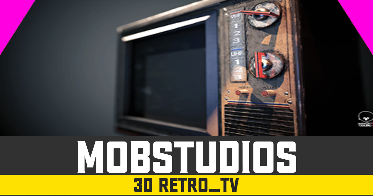 3D Retro TV Set | 3D Props | Unity Asset Store