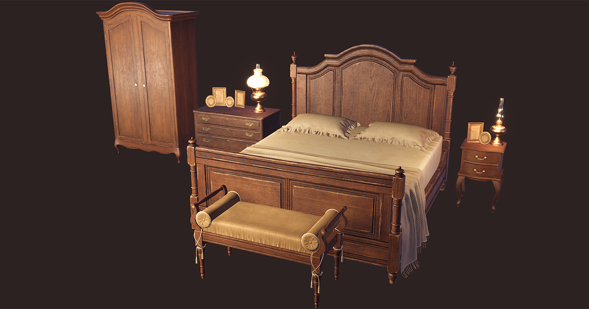 Bedroom Furniture Props | 3D 가구 | Unity Asset Store