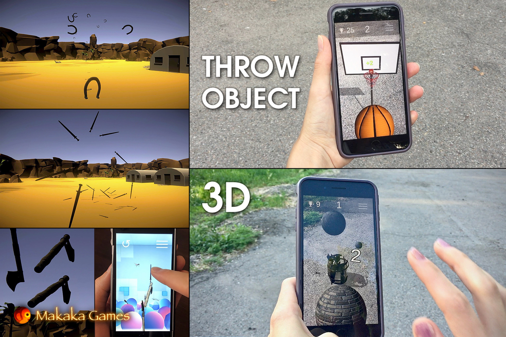 Throw Object 3D: Mobile, Desktop, FPS — Throw Ball, Throw Weapon | Unity AssetStore Price down ...