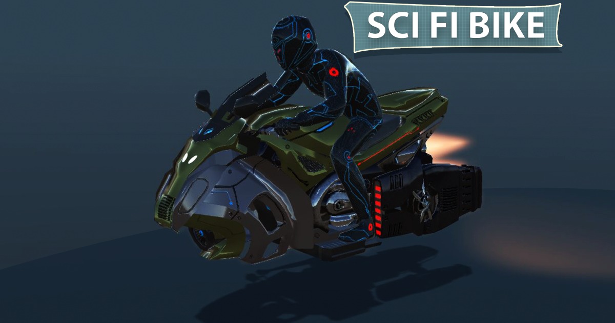 Sci-Fi Bike 02 | 3D Animations | Unity Asset Store
