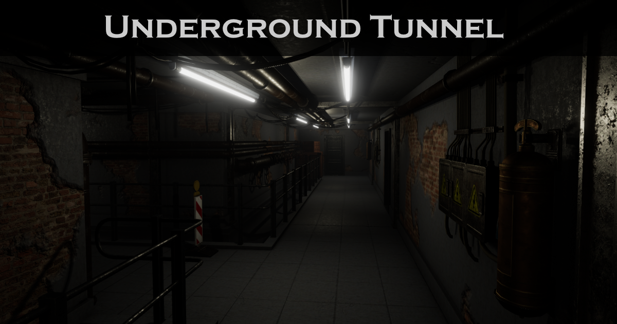 Underground Tunnel | 3D Industrial | Unity Asset Store