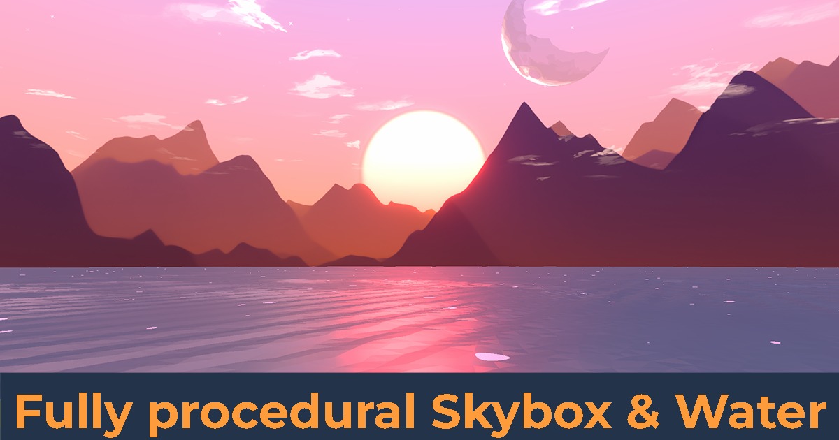 Fully procedural Skybox & Water | VFX Shaders | Unity Asset Store