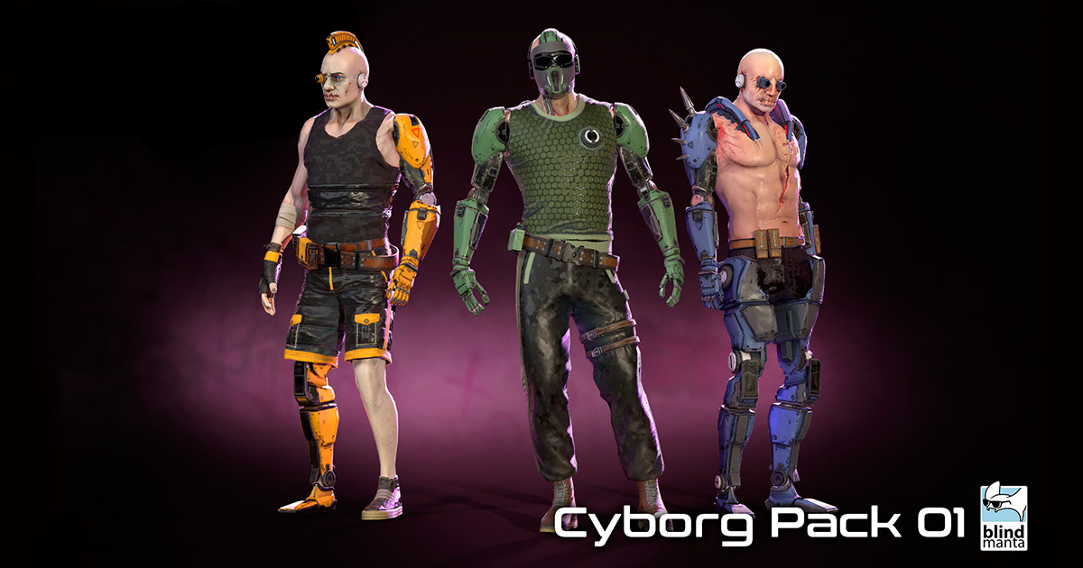 Cyborg Gangs Pack | 3D Characters | Unity Asset Store