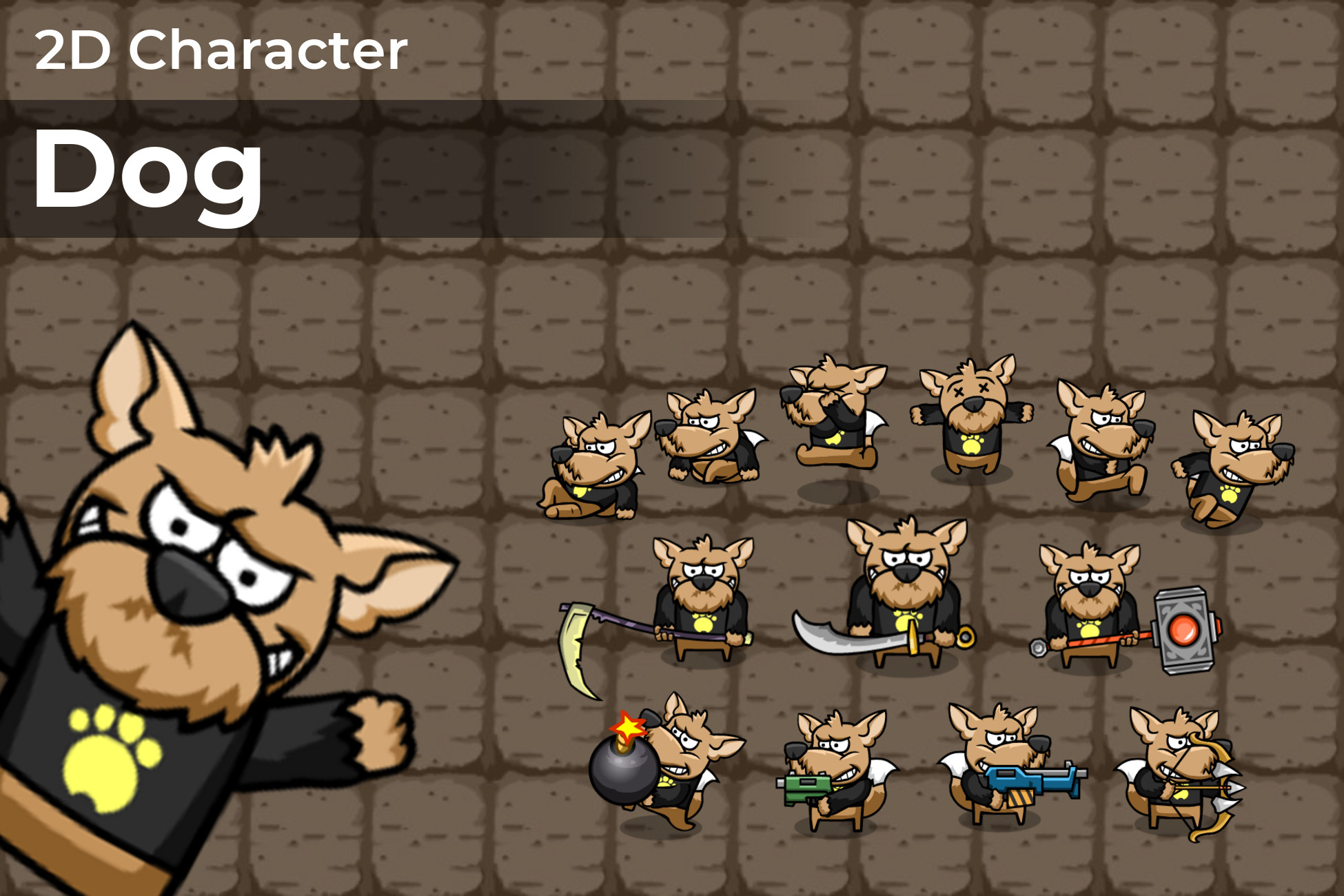 2D Character - Dog | 2D Characters | Unity Asset Store