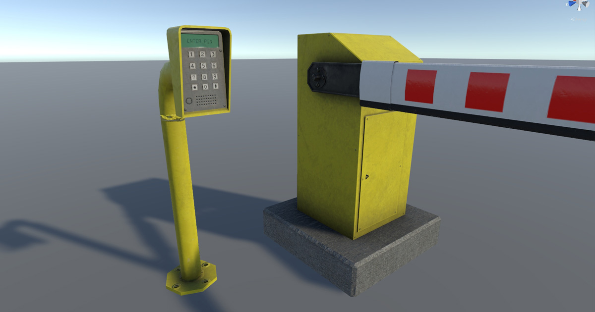 Vehicle Parking Lot Garage Gate PBR | 3D 道路 | Unity Asset Store