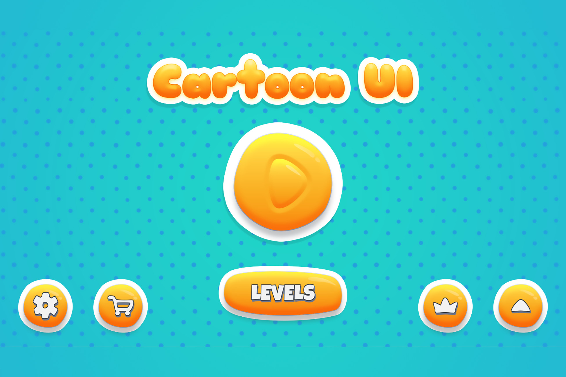Cartoon UI [mobile interface] | 2D Icons | Unity Asset Store