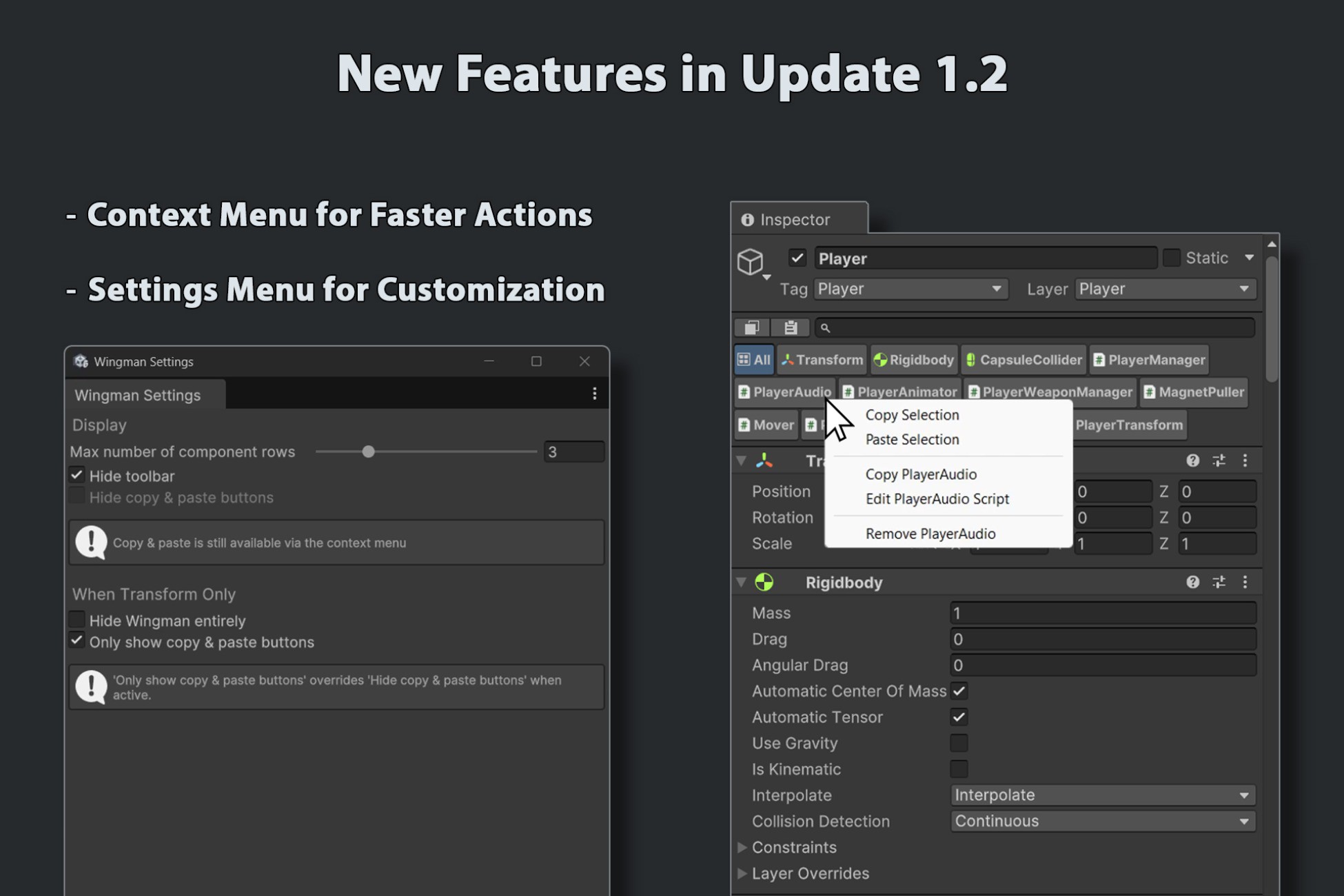 Wingman - Your Inspector’s Best Friend | Utilities Tools | Unity Asset Store