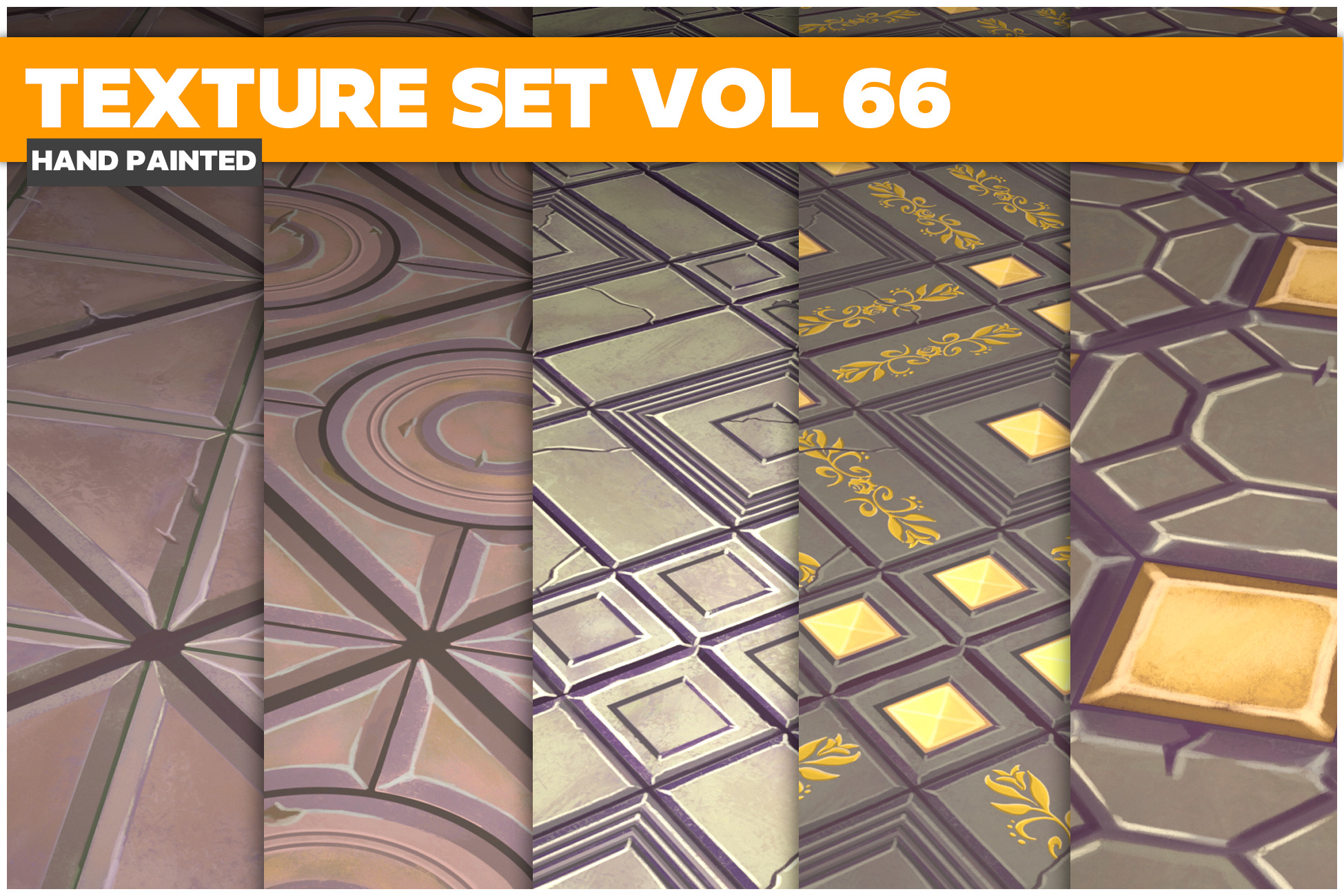 Texture Set Vol.66 Hand Painted Tiles | 2D Tiles | Unity Asset Store
