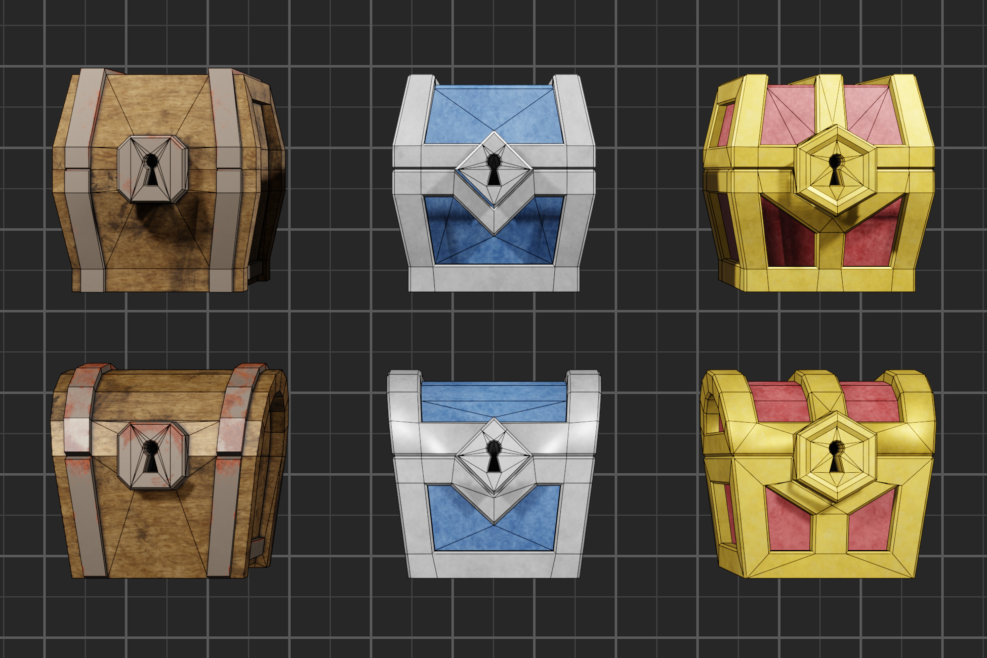 Treasure Box & Key 3D | 3D 소품 | Unity Asset Store