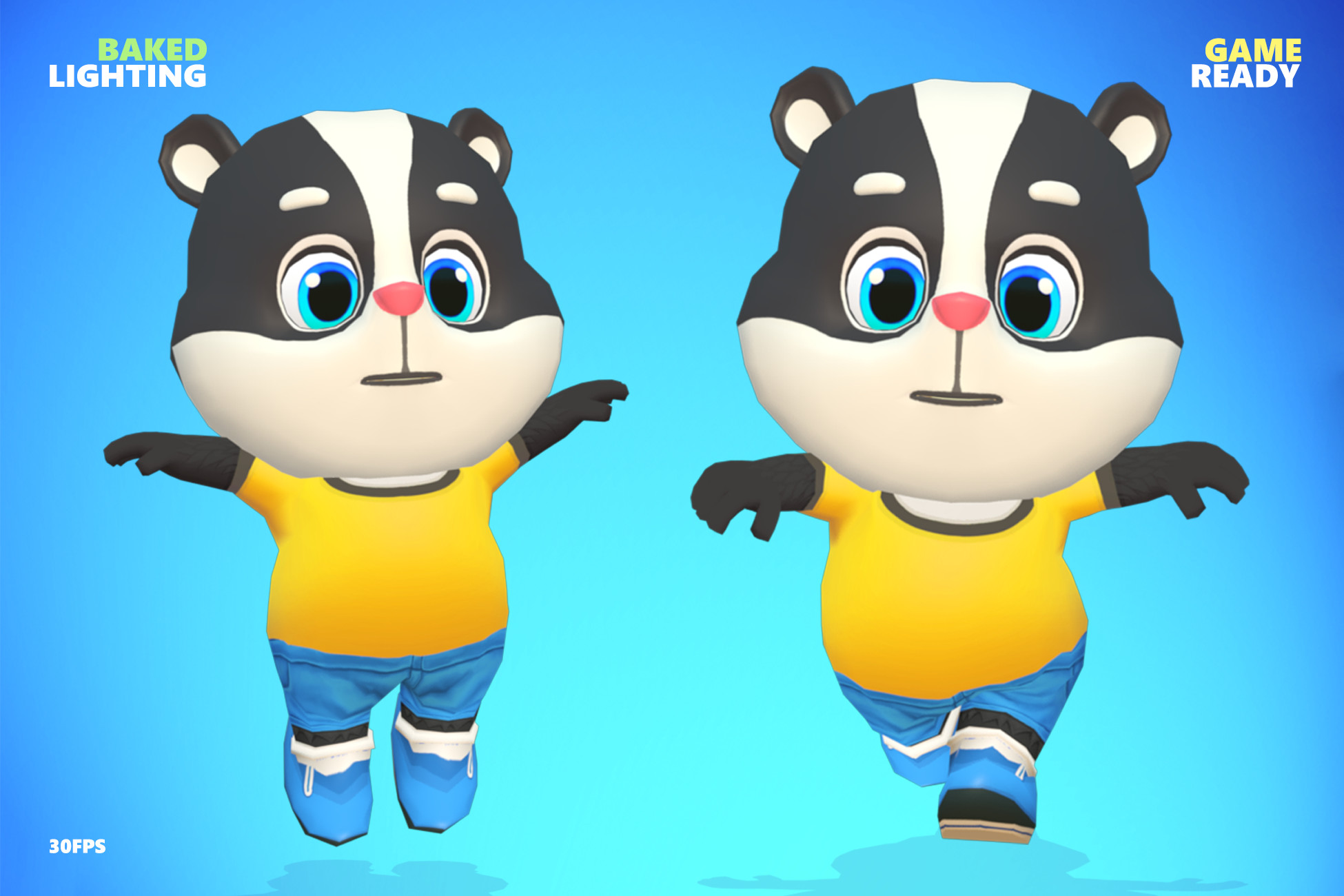 Skunk Animated | 캐릭터 | Unity Asset Store