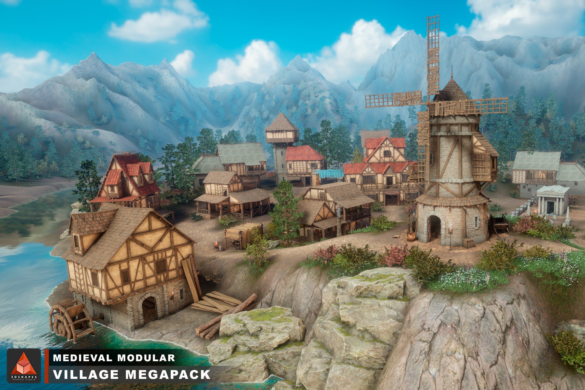 Modular Medieval Village MegaPack | 3D Environments | Unity Asset Store
