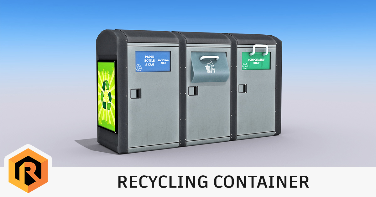 Recycling Container | 3D Props | Unity Asset Store