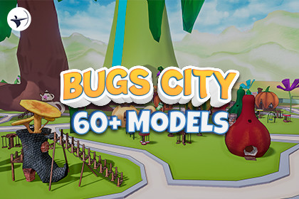 Bugs City Middle Pack with Toon Shader | Game Content Shopper – Unity ...