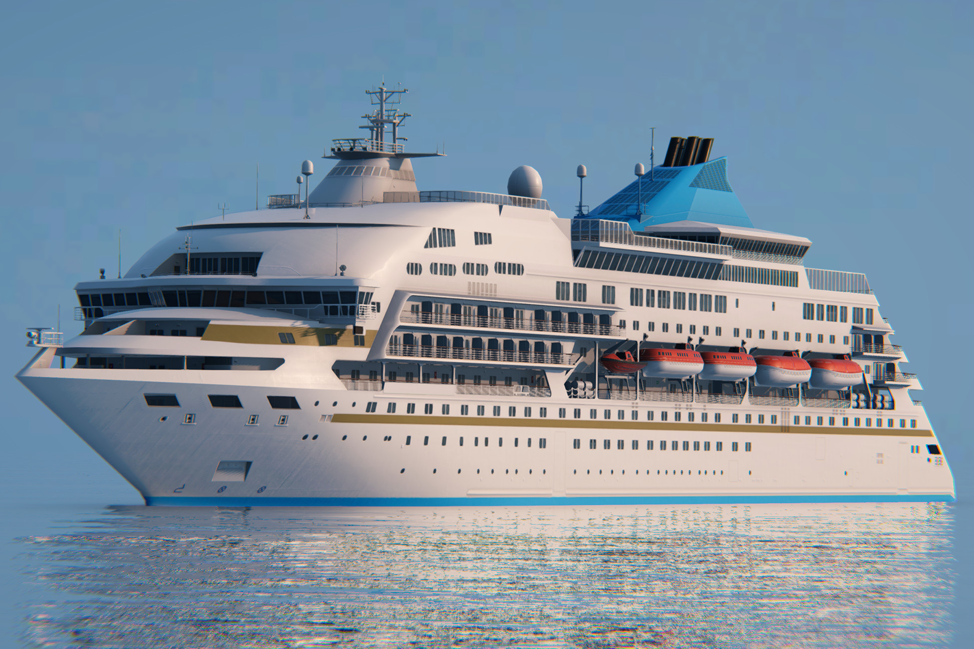 Midsize Cruise Ship | 3D Sea | Unity Asset Store