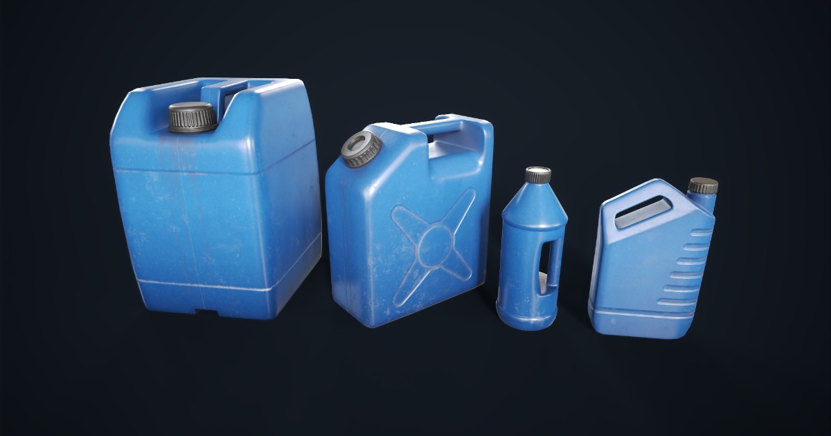 Plastic canisters | 3D Industrial | Unity Asset Store