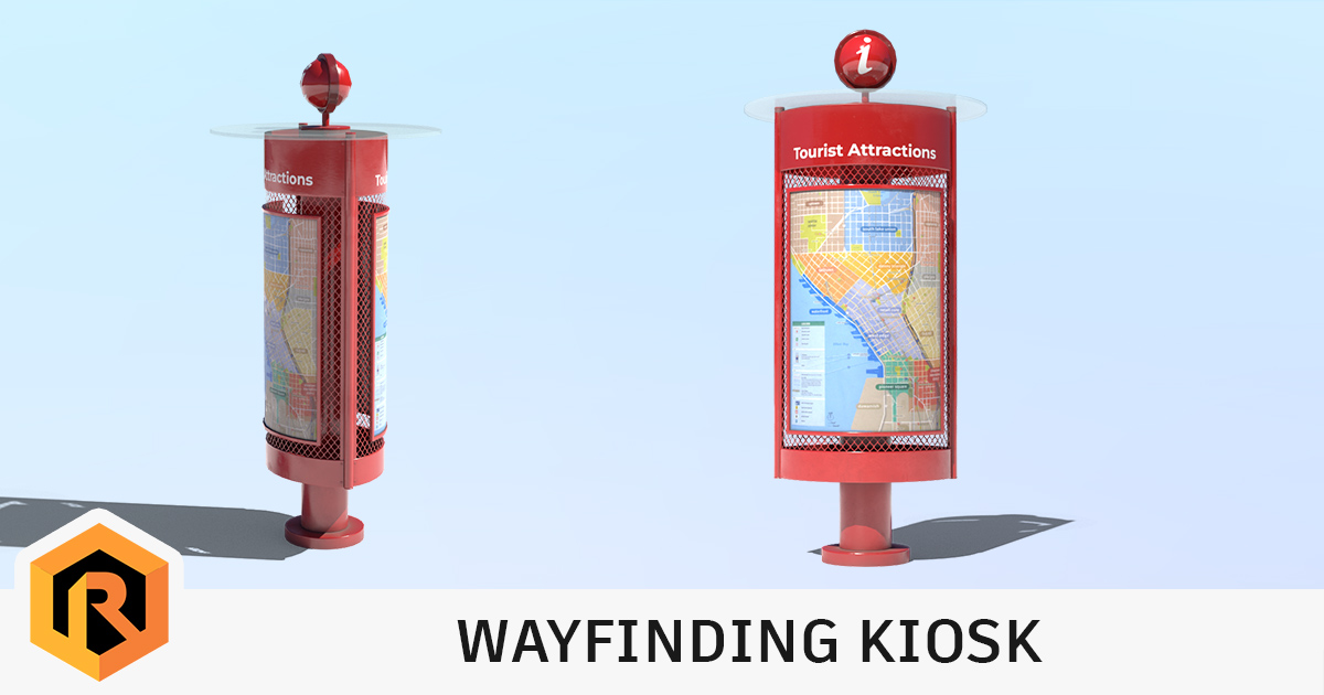 Wayfinding Kiosk | 3D 소품 | Unity Asset Store