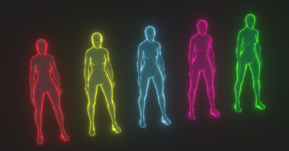 Animated Human Hologram Female 3D Model | Characters | Unity Asset Store