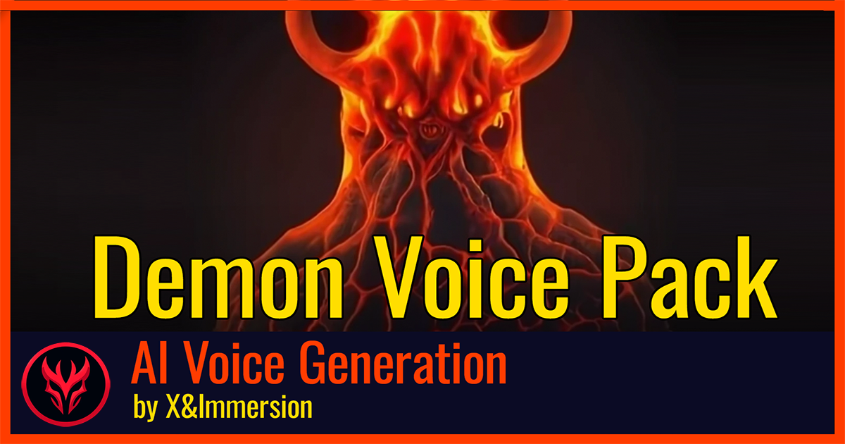 Demon Voice Generation | Generative AI | Unity Asset Store