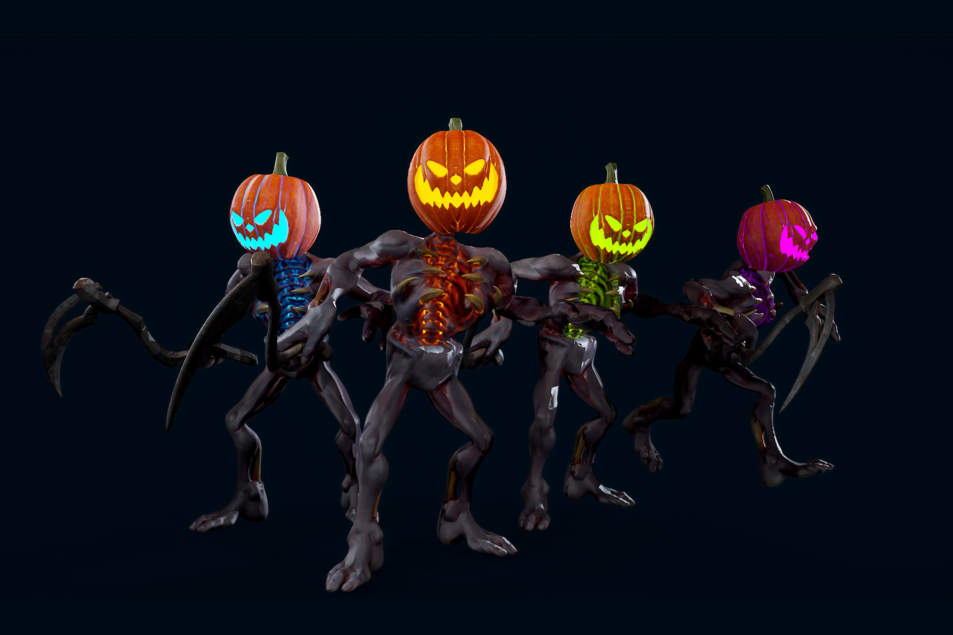 Pumpkin Undead | 3D 생물 | Unity Asset Store