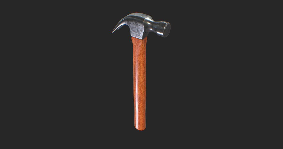 Realistic Hammer 3D Model | 3D 道具 | Unity Asset Store