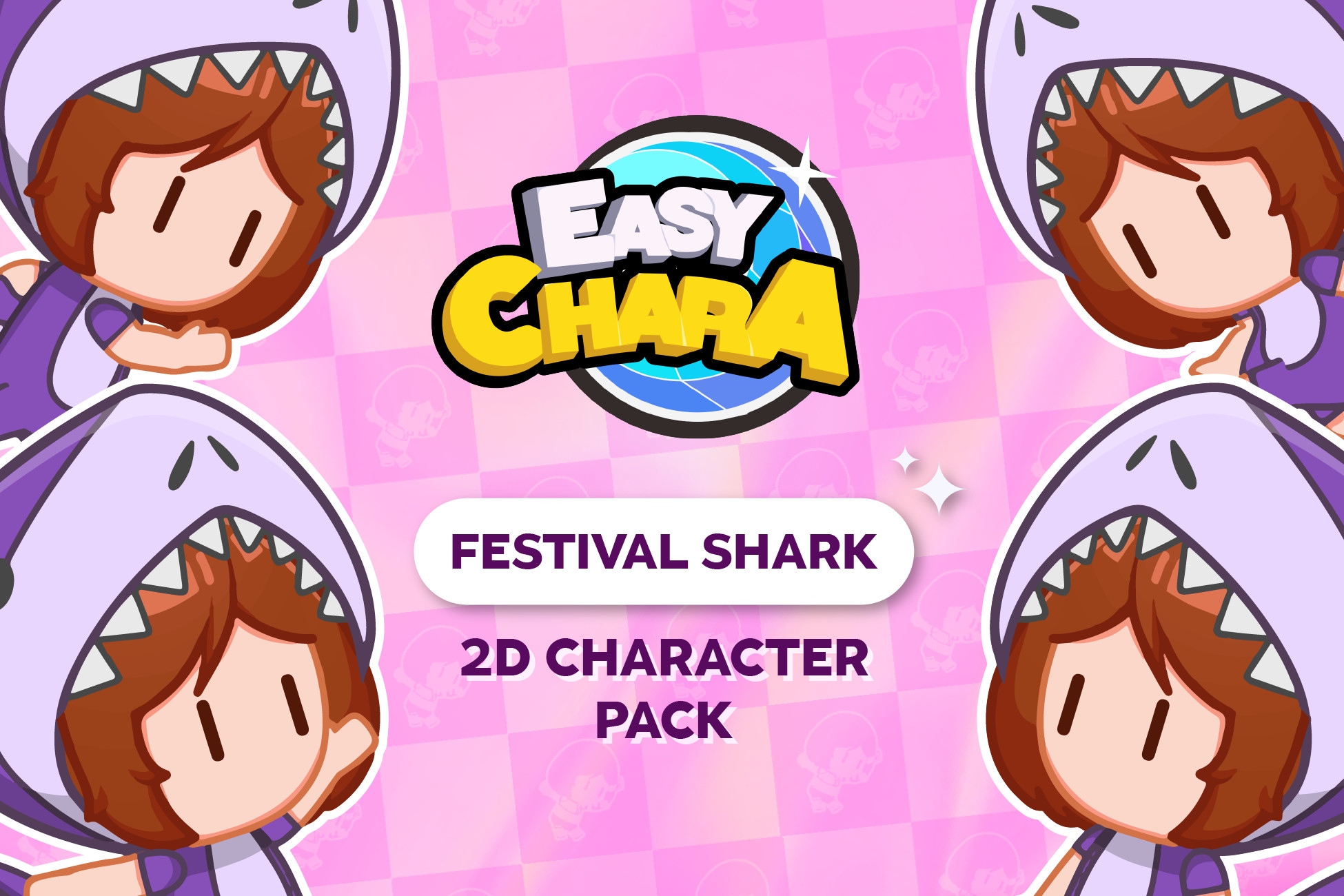 Easy Chara – Hisa Shark 2D Character Collection | 2D Characters | Unity ...